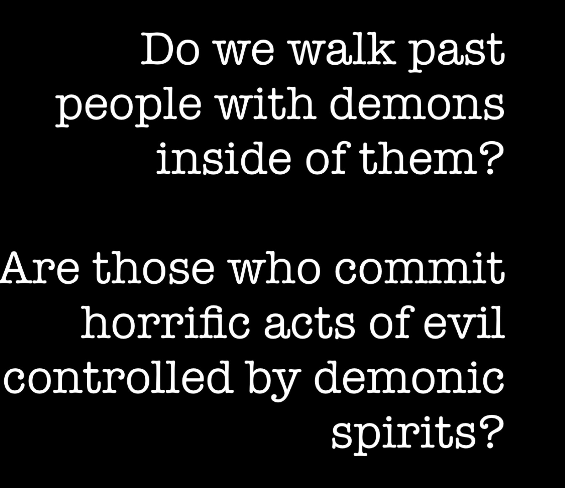 Do we walk past people with demons inside of them? – Kim Jaggers Ministry
